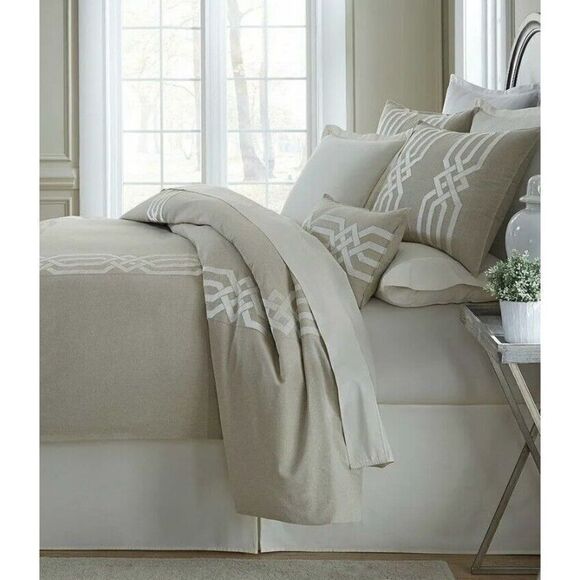 Southern Living | Bedding | Southern Living Tynedale Khaki Embroidered ...